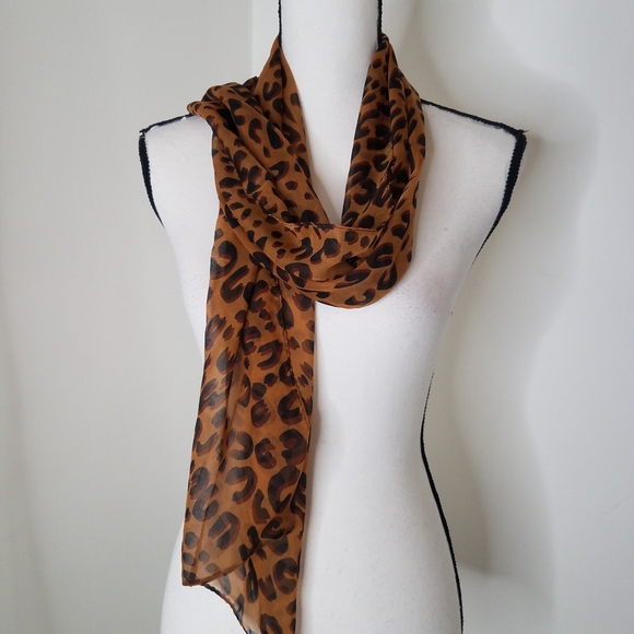 Accessories | Animal Print Scarf Cheetah 14x62 | Poshmark